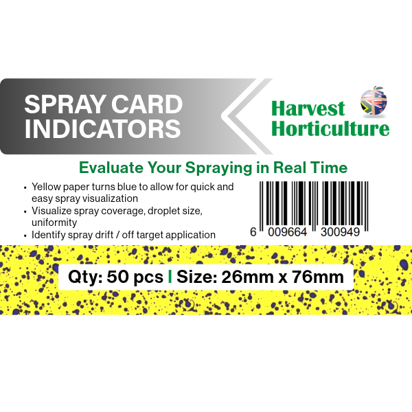 Spray Indicator Card / Water Sensitive Paper - Harvest Horticulture